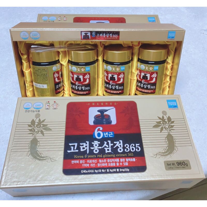 365 Korean Red Ginseng 6 Years Old Extract 365 (240g x 4) Gift Set - Online Marketplace ...