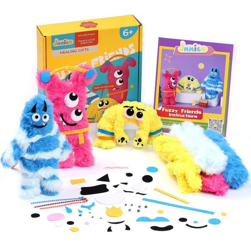 JMMICO Fuzzy Pipe Cleaner DIY Kit, Kids' Emotion Recognition ...