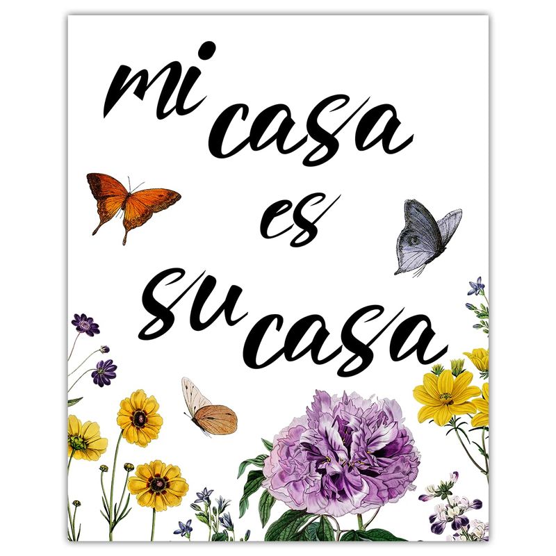 Motivational Wall Art Office Decor for Men & Women: "Mi Casa Es Su Casa ...