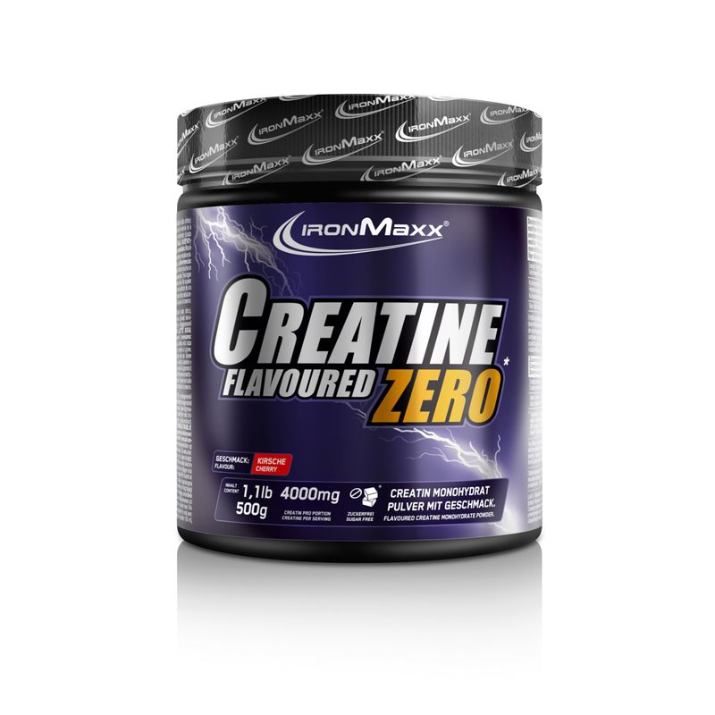 IronMaxx Creatine Powder Flavoured Zero - Kirsche 500g Dose ...
