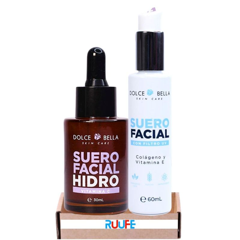 Dolce Bella Suero Facial (2 Pack) Suero Facial Filtro UV Suero Facial Vitamina E Dolce Bella ...