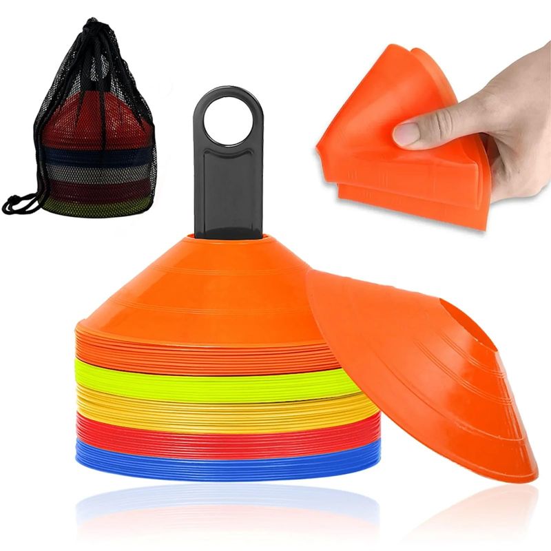 50 Training Space Marker Cones for Speed & Agility Ideal for Sports and ...