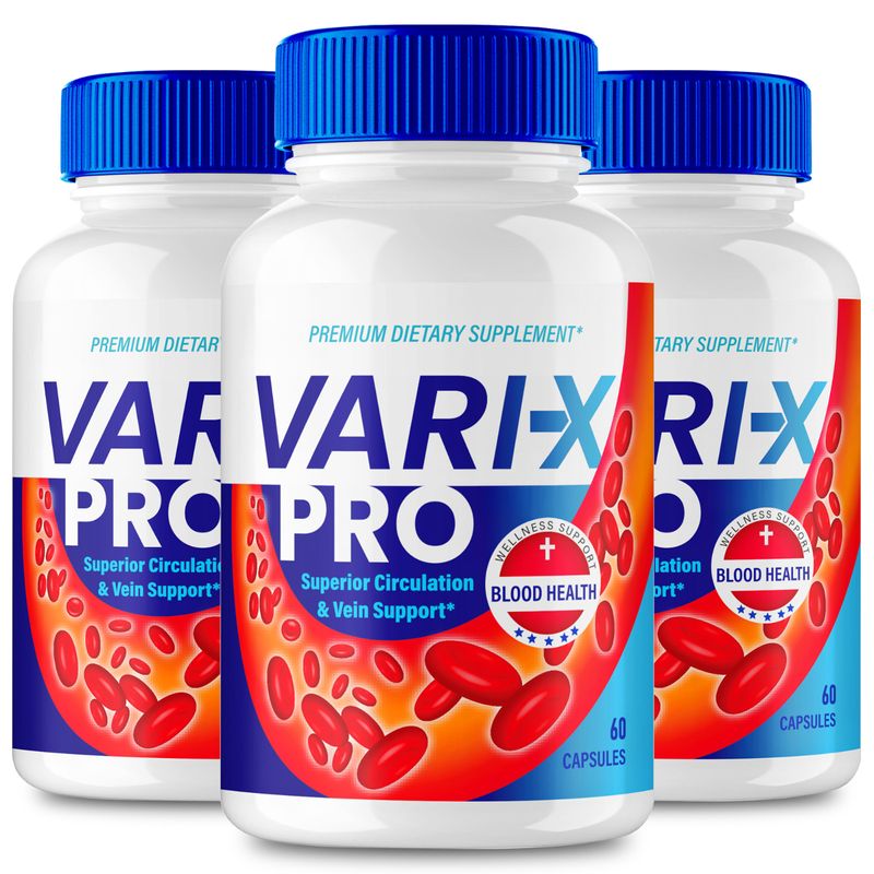 (3 Pack) Vari-X Pro Blood Sugar Support, Vari X Pro Blood Circulation ...