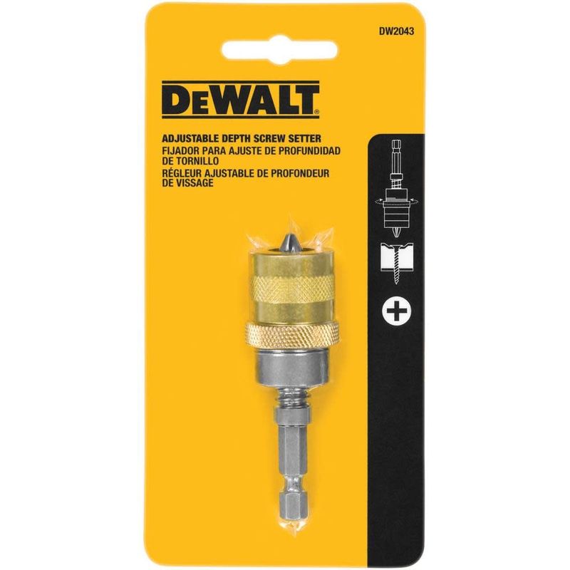 DEWALT DW2043 Hex Shank Non Magnetic Adjustable Screw Depth Setter ...