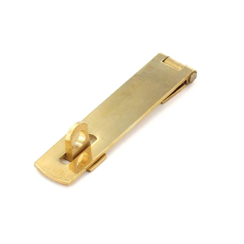 Pair of Solid Brass Hasp & Staple for Cupboard/Cabinet Door – 2 x 75mm ...