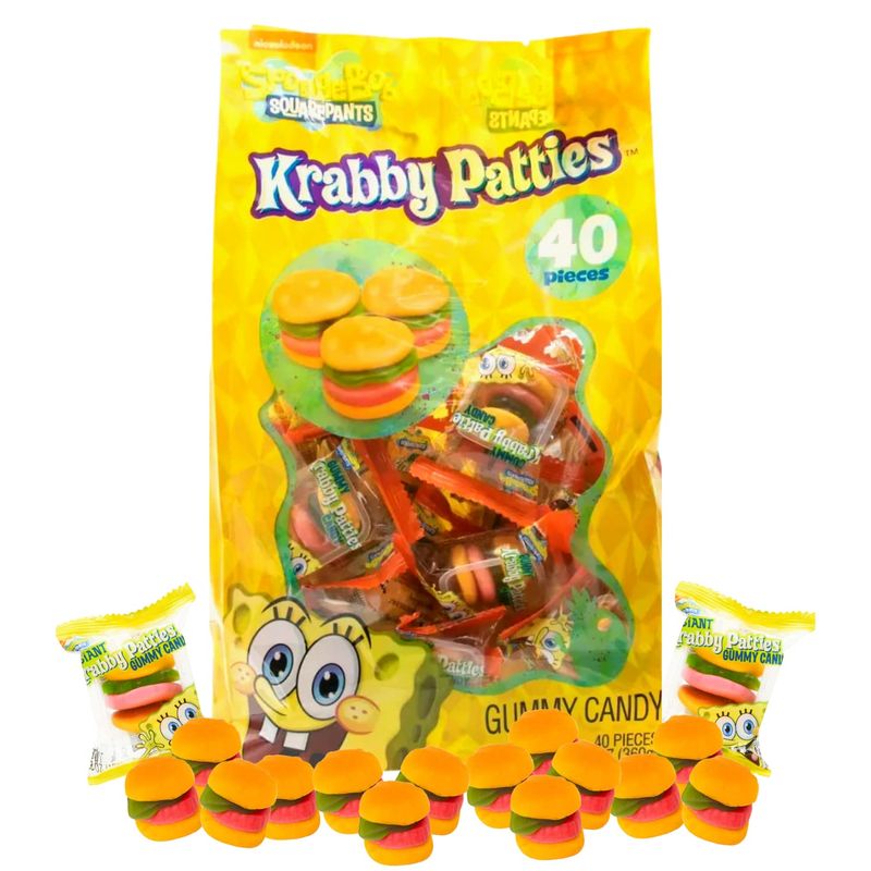 Nickelodeon SpongeBob Squarepants Krabby Patty Gummy Candy ...