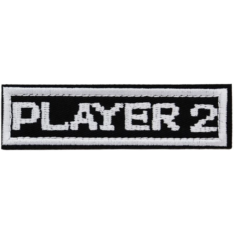 PLAYER 2 Patch (Player 2) Velcro (Velcro/Velcro) Detachable Game Style ...