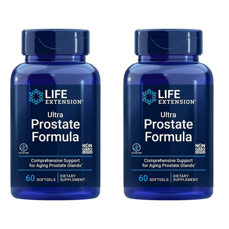 2 BOTTLES Life Extension Ultra Prostate Formula Support Supplement 60 ...