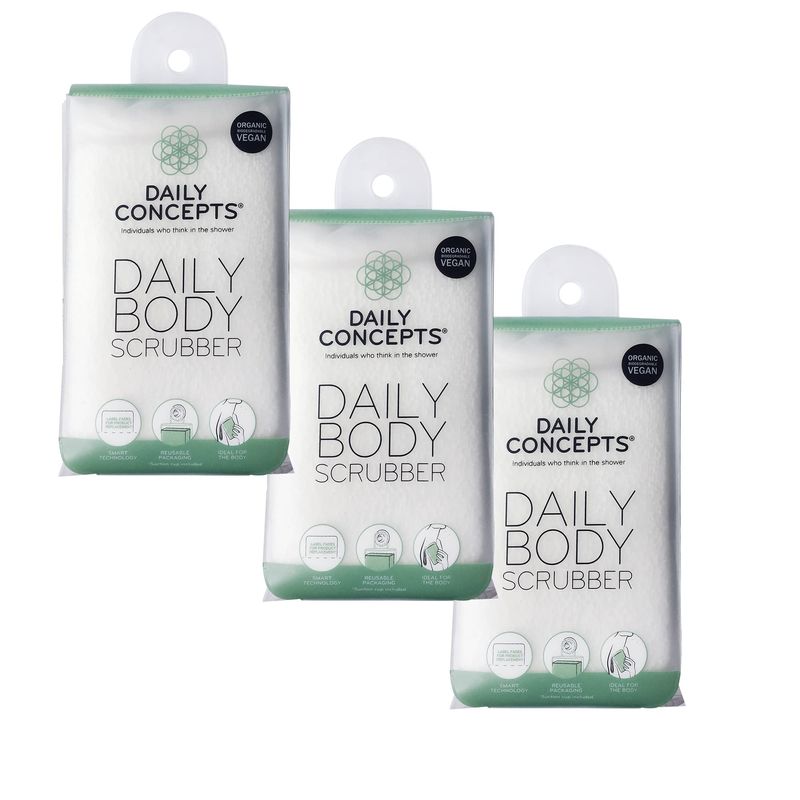 DAILY CONCEPTS Daily Body Scrubber, Soy-Based and Organic Cotton. The ...