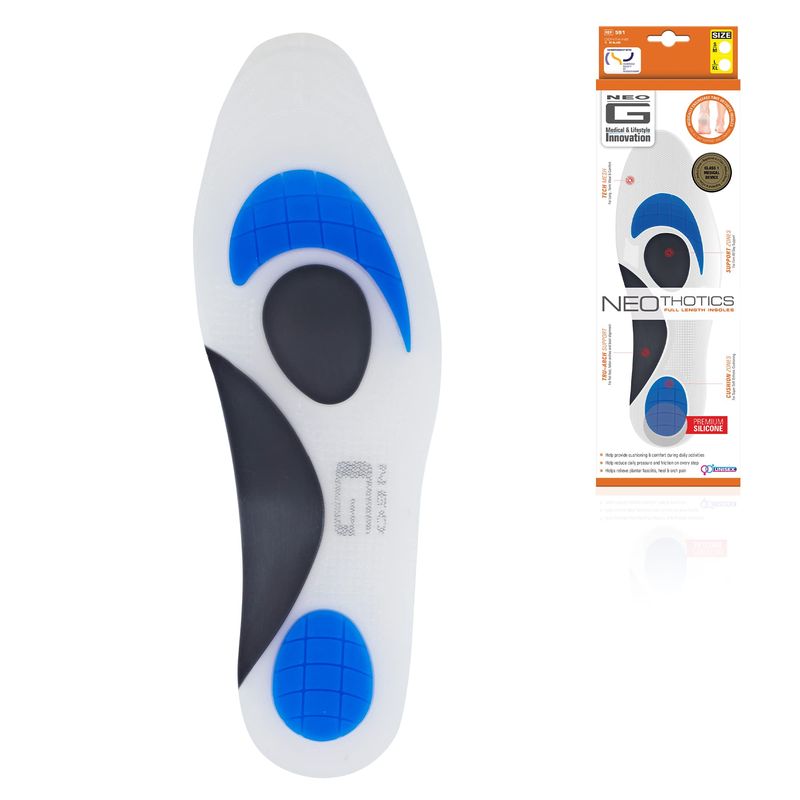 Neo G NeoThotics Full Length Insoles – for Heel & Arch Pain, Flat Feet ...