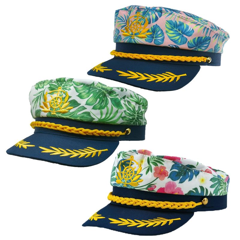 IFJJ 3 Pieces Yacht Captain hat Navy Marine Hat Dress Up & Pretend Play ...