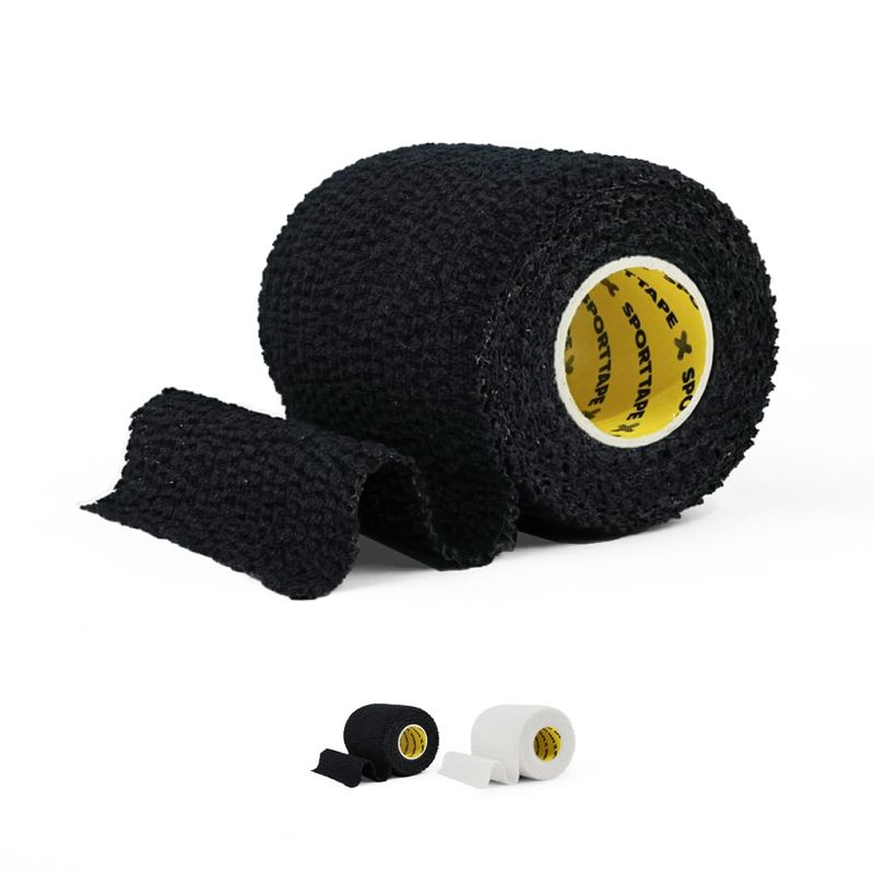 SPORTTAPE EAB Tape | 7.5cm x 4.5m - Black - Tearable Elastic Adhesive ...