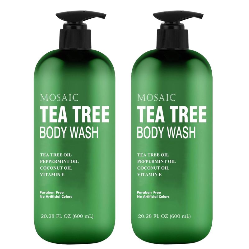 Tea Tree Body Wash & Shower Gel with Vitamin E for Jock Itch, Eczema ...