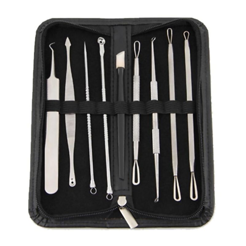 Pimple Remover Tool Kit 16 Heads Comedone Acne Spot Popper Blackhead ...