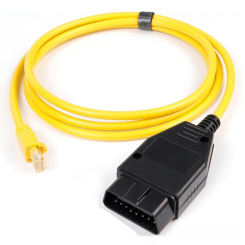 Alchiauto enet ethernet cable rj45 OBD obdii obd2 interface coding f ...
