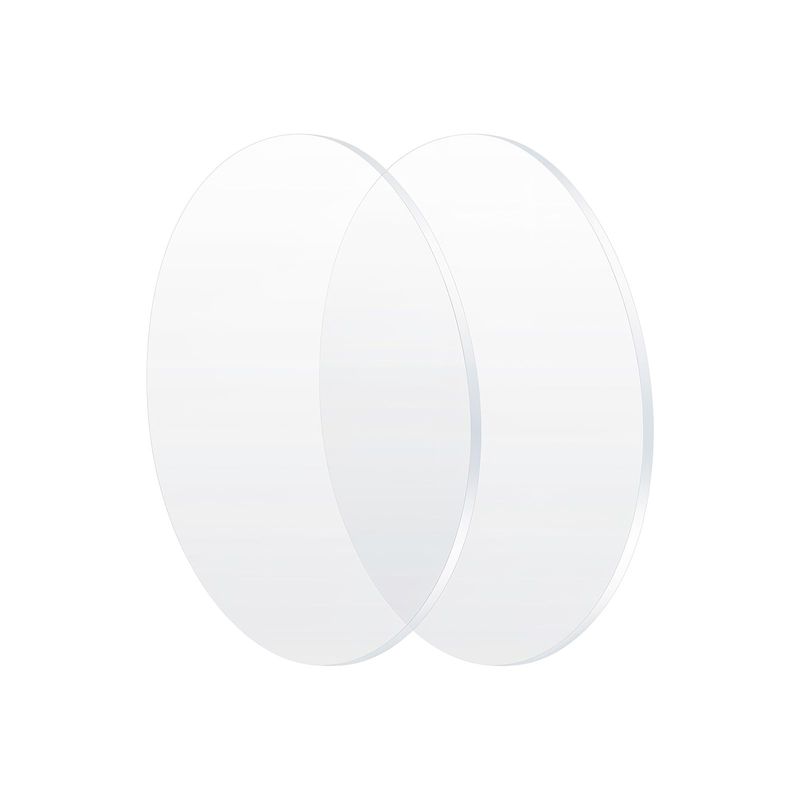 Wanmu 2Pcs Round Sheet, Clear Acrylic Circle, Round Transparent Disk ...