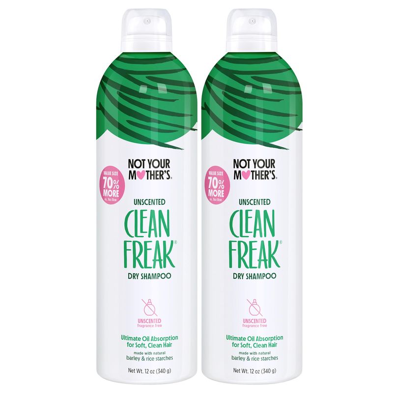 Not Your Mother's Clean Freak Unscented Dry Shampoo (2-Pack) - 12 oz ...