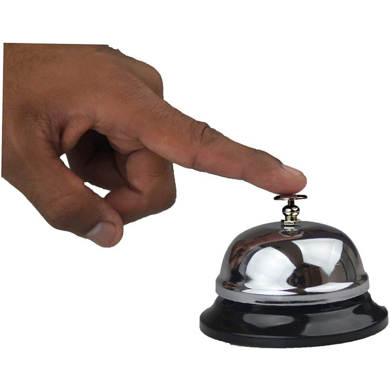 KAV 200mm x 100mm Stainless Steel Service Bell - Durable and Loud Desk ...