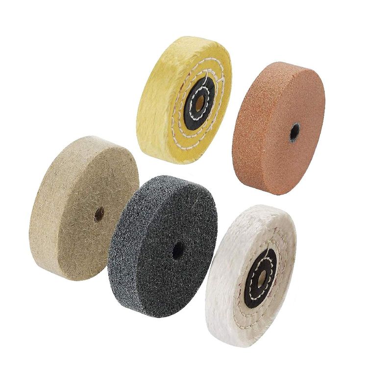 𝐋𝐮𝐨 𝐤𝐞 5 Pcs 3'' Grinding/Buffing Wheels - 3/8'' Arbor Hole Abrasive ...