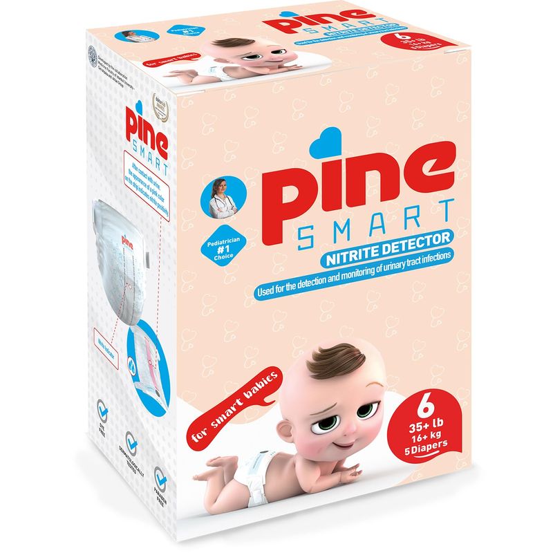 Pine Smart Intelligent Nappies with UTI Indicator, Test Nappy for Early ...
