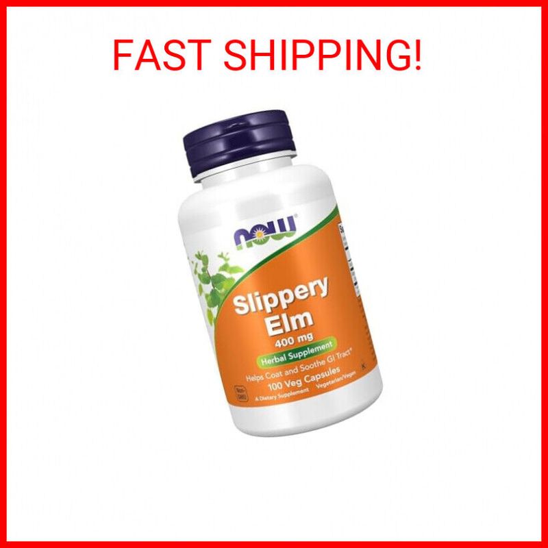 NOW Slippery Elm 400mg 100 Capsules - Online Marketplace - EveryMarket