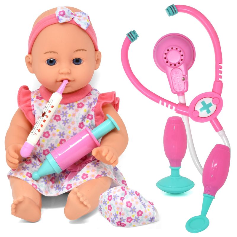 Dolls To Play Interactive Baby Doll Doctor Kit Pretend Play Medical Set ...