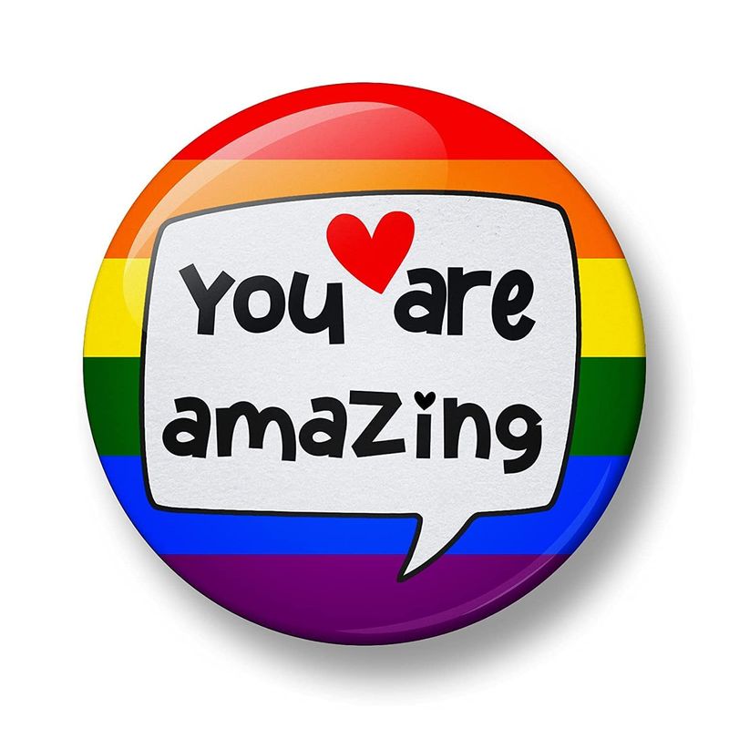 You are amazing Pin Button Badge, 32mm, Amazing Pin Badge, School Badge ...