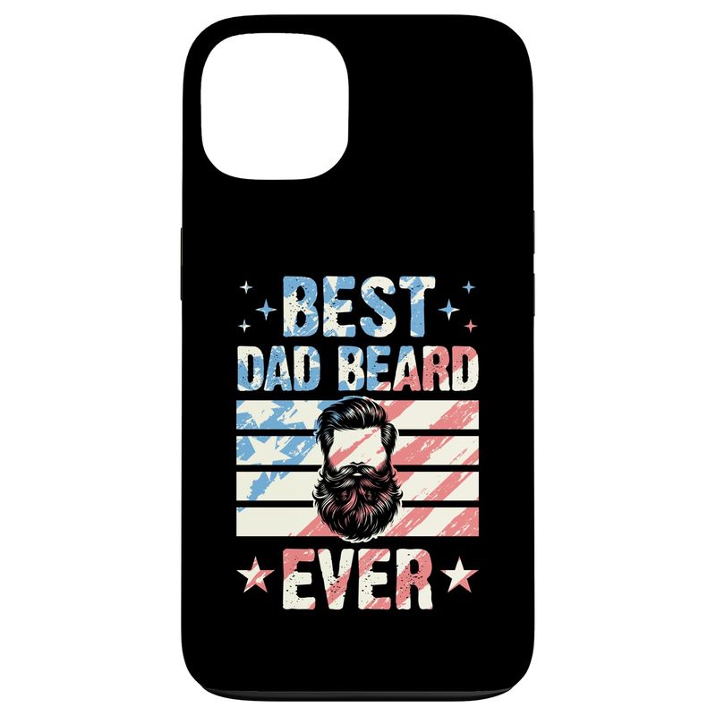 Case for iPhone 13 Best Dad Beard Ever 70s Retro Vintage Style Bearded ...