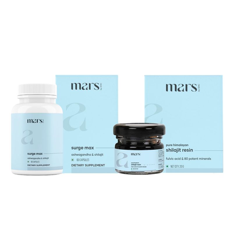 mars by GHC Combo Contains Pure Himalayan Shilajit Resin and Natural ...