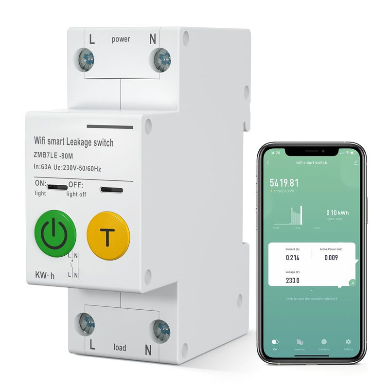 eMylo WiFi Energy Monitor, Smart Circuit Breaker, Leakage Protection ...