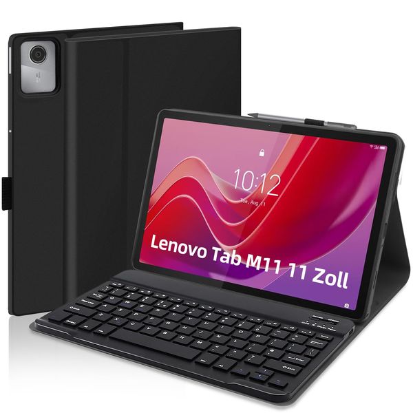 Case with Keyboard for Lenovo Tab M11 11 inch 2024, UK layout Keyboard ...