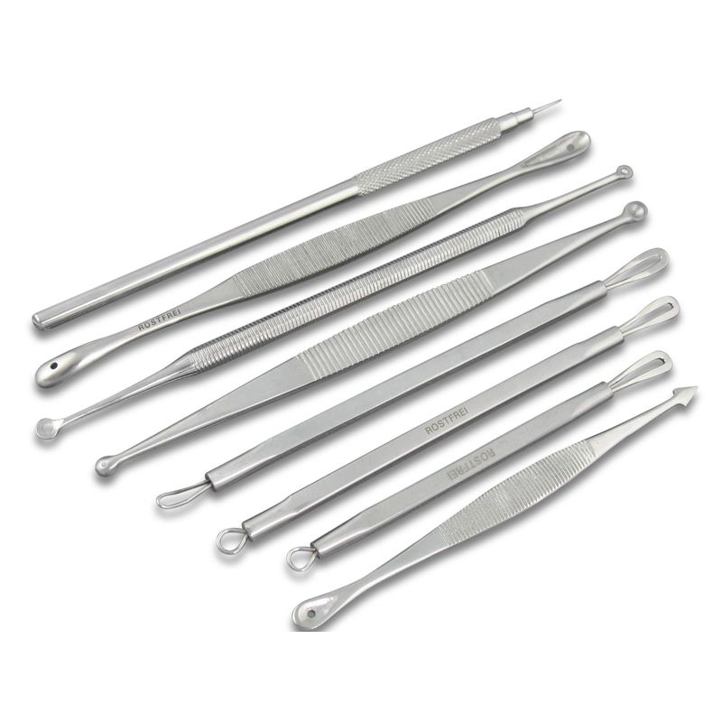 InstrumenteNrw Comedone Squeezer Set 8-Piece Blackhead Remover Set ...