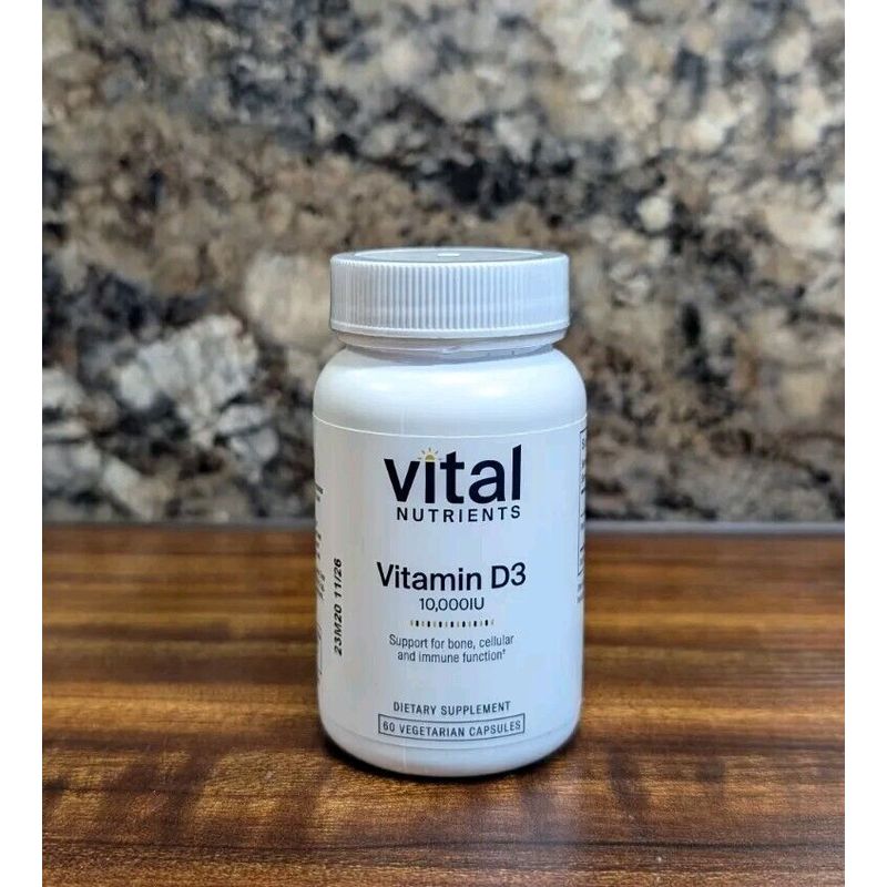 Viral Nutrients Vitamin D3 10,000 IU Supplement 60 Capsules BB:11/2026 ...