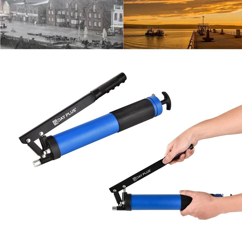 600CC Powerful Grease Gun, Cordless Grease Gun, Pistol Grip One Handed ...
