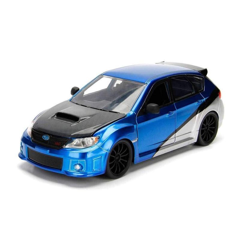 Jada Toys Rubber Tires 1:24 Fast & Furious - Brian's Subaru Impreza WRX STI, Blue (99514 ...