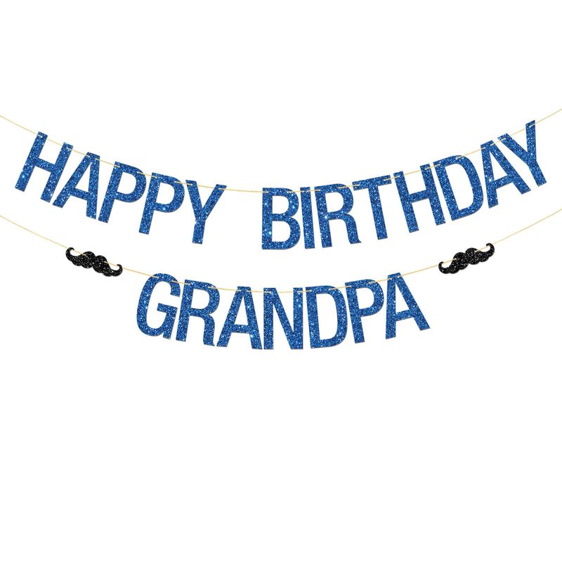 Happy Birthday Grandpa Banner - Men Father Birthday Garland Bunting ...