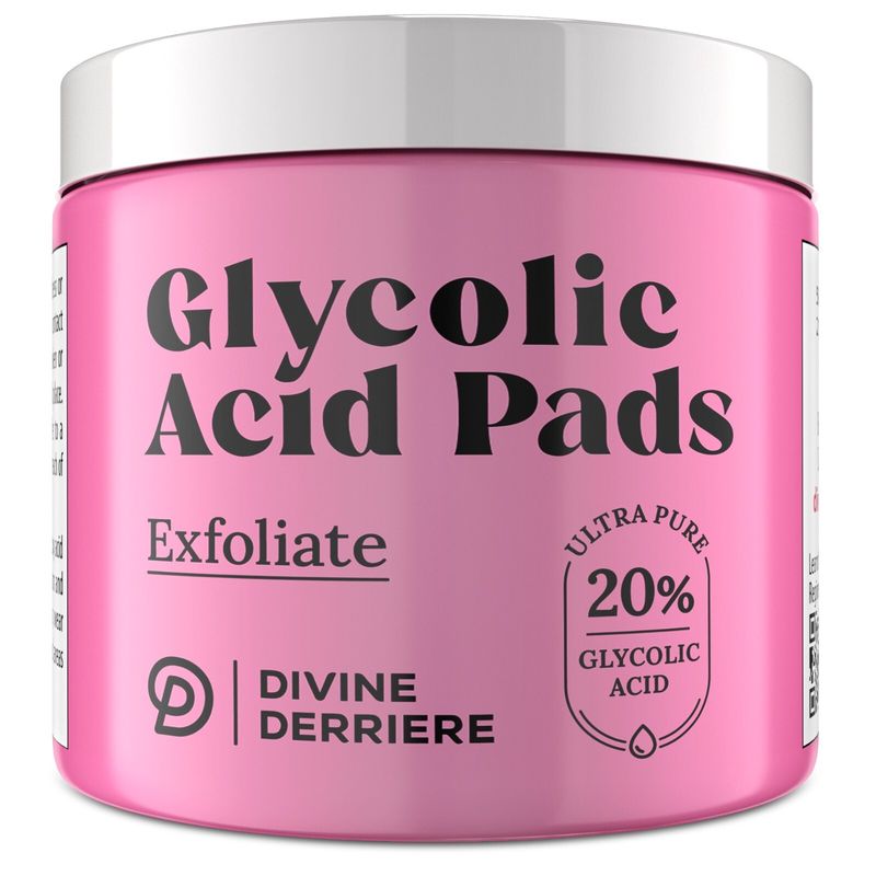 GLYCOLIC ACID PADS, AHA Chemical Peel Pads for Wrinkles Acne Scars ...