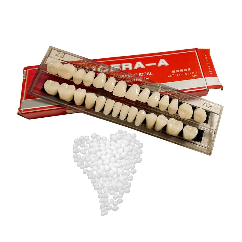 ShuaWdk Teeth Chipped First Aid False Teeth Denture Care Dental Acrylic ...