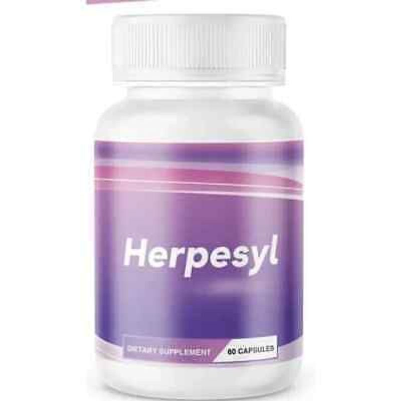 Herpesyl Pills Capsules Supplement Tablets Purple Bottle 60 Capsules ...
