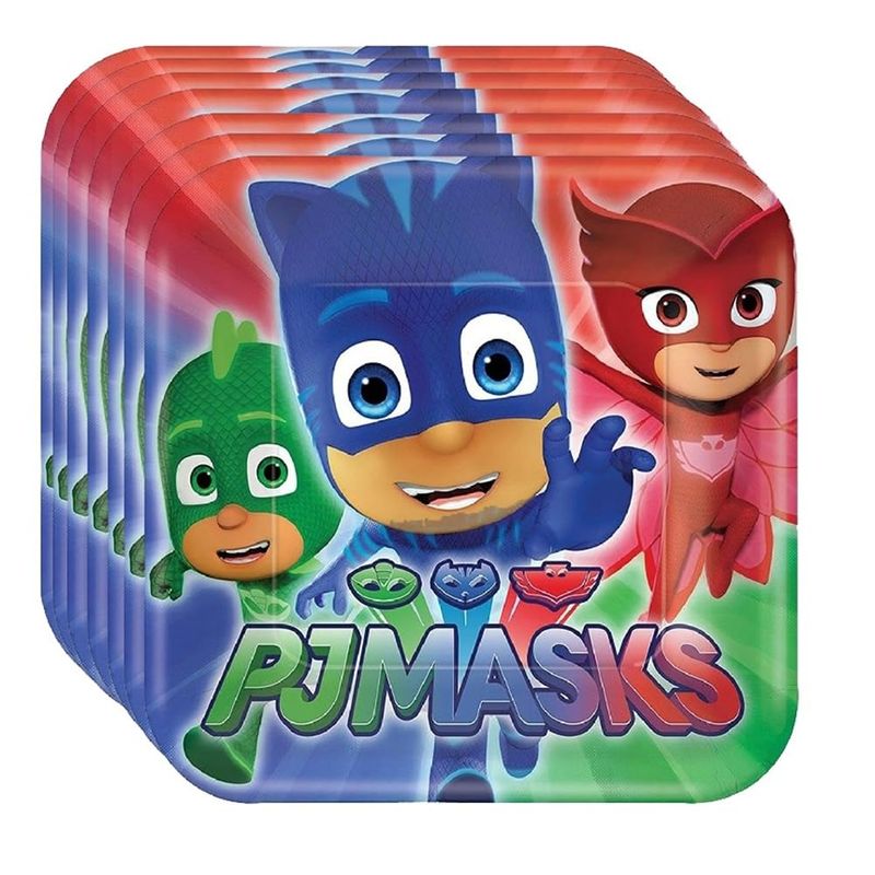 PJ Masks Birthday Party Supplies Bundle Pack for 16 includes 16 Dessert ...