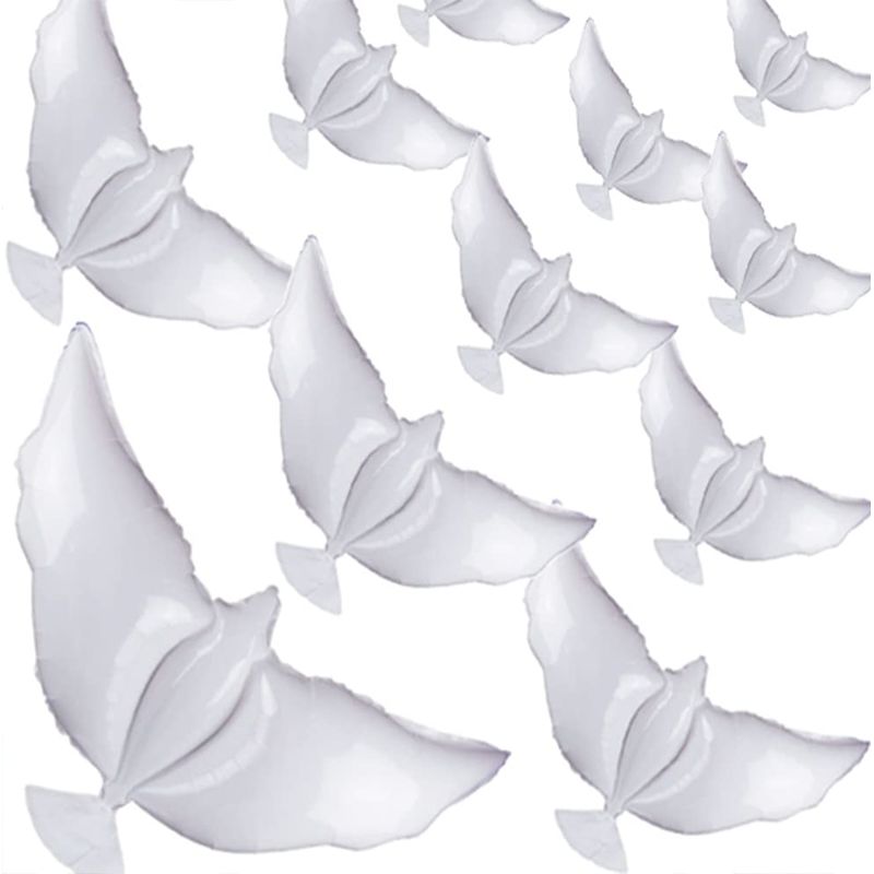 18 Pack White Peace Dove Balloon Flying Pigeon for Weddings ...