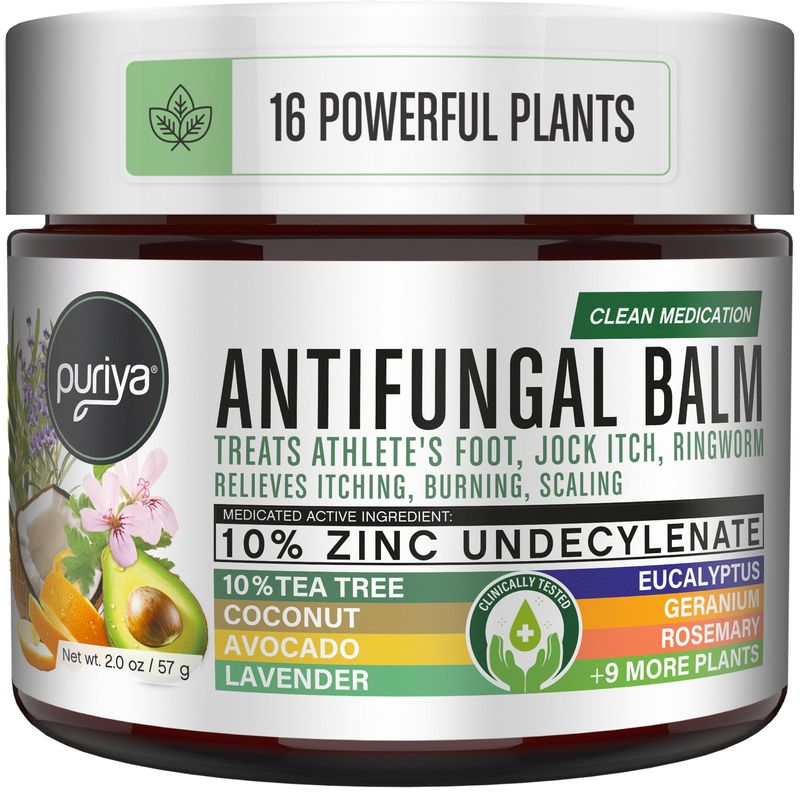 Puriya Tea Tree Oil Antifungal Cream, Plant-Powered Athletes Foot Cream ...