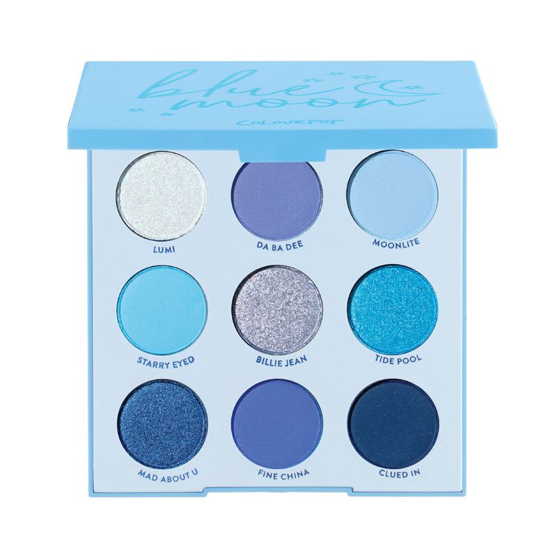 ColourPop Blue Moon Shadow Palette - Monochromatic Blue Shadow Palette ...