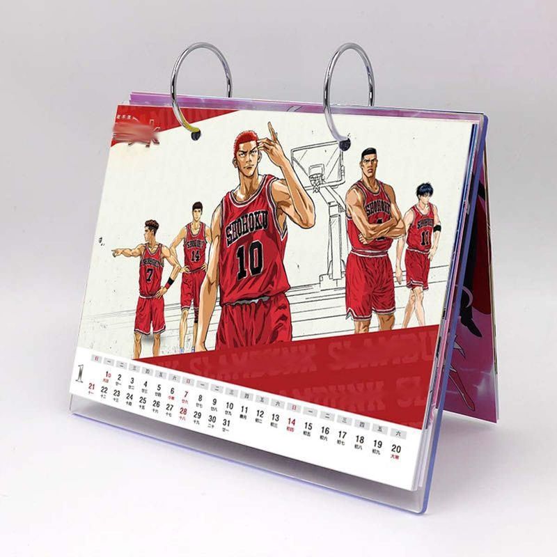 Slam Dunk Calendar, 2024, Desk Calendar, Sakuragi Hanamichi, Kaede ...