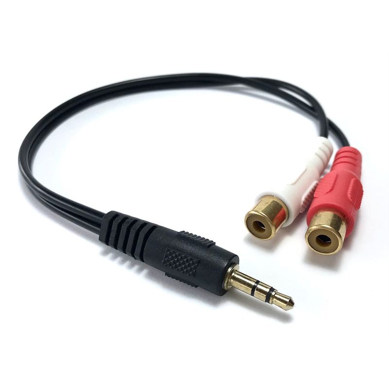Access Gold Plated Stereo Pin (Female) to Stereo Mini (Male) Converter ...