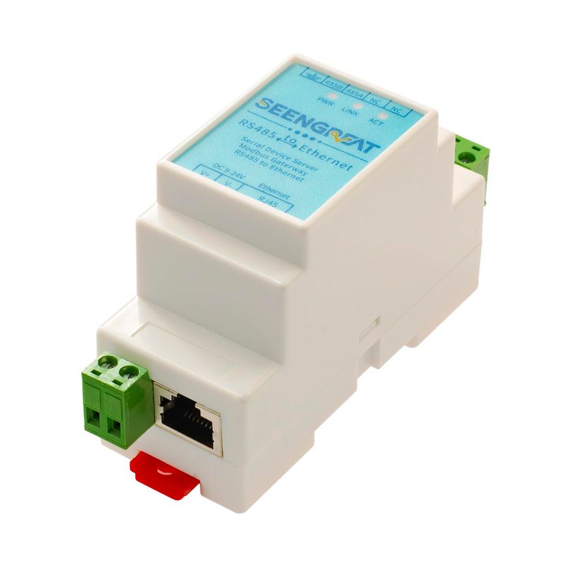 SeenGreat Industrial Serial Server RS485 to ETH Converter TCP/IP to ...