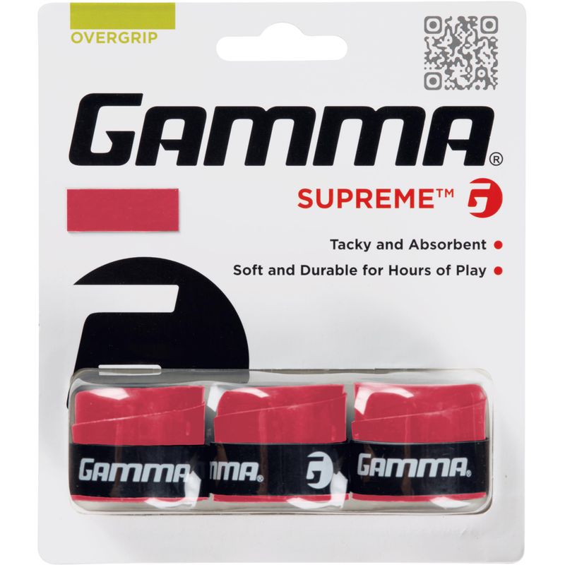 GAMMA Sports Supreme Overgrip for Tennis, Pickleball, Squash, Badminton ...