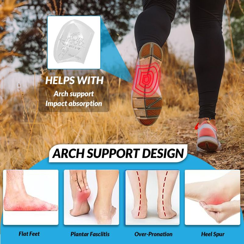 Soul Insole Shoe Bubble Orthotic Insole – Memory Gel Insoles for ...