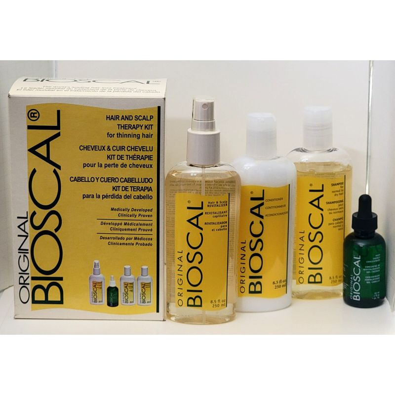 BIOSCAL Hair and Scalp Therapy Kit For thinning hair (4pc Kit) - Online ...