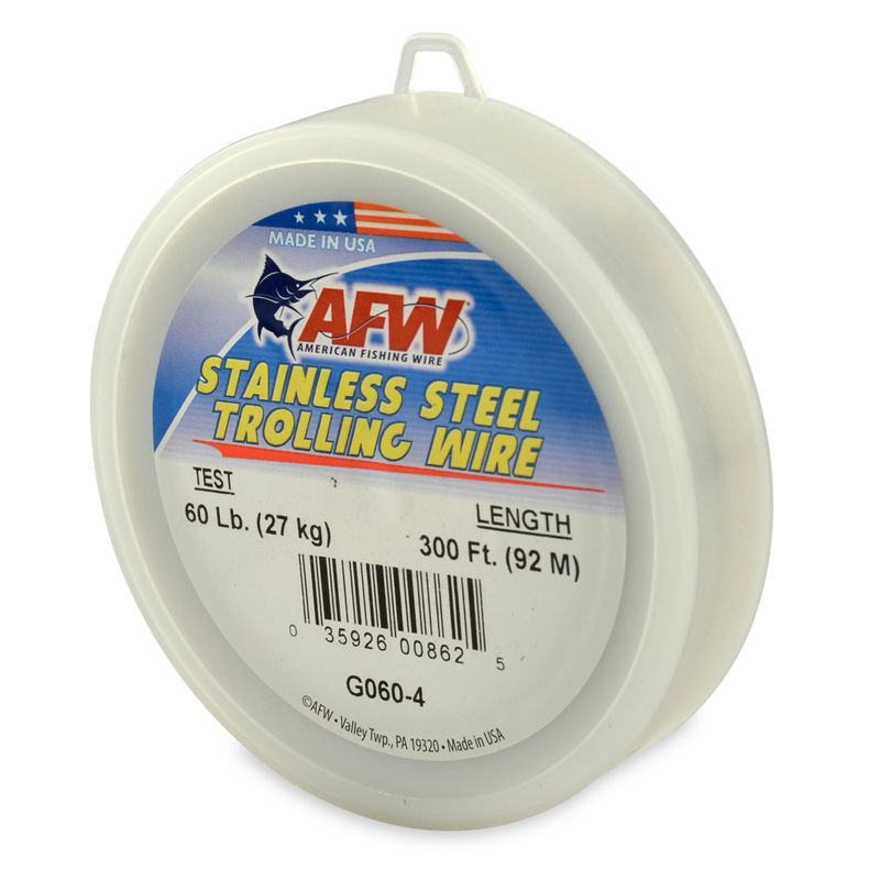 American Fishing Wire Stainless Steel Trolling Wire (Single Strand ...